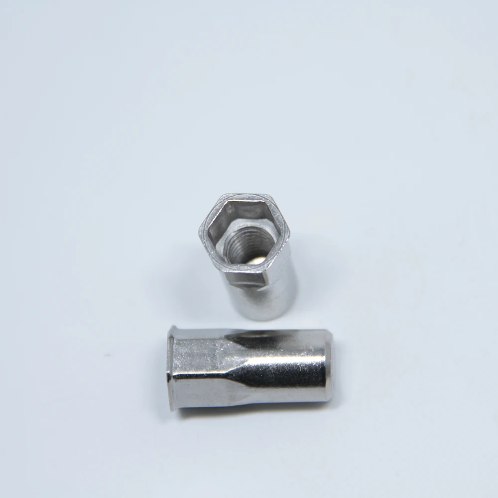 Stainless Steel Closed End Half Hex Rivet Nut Ss304 Ss316 Cone Head ...