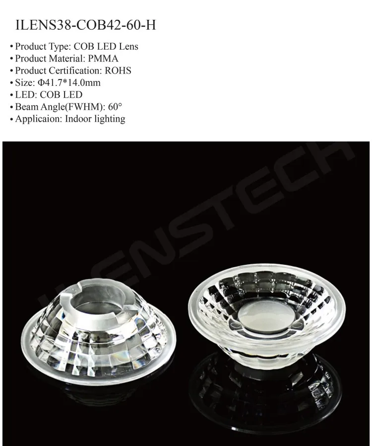 ILENSTECH Led Lens Manufacturer 40 Degree Led Lens for Spotlight ...