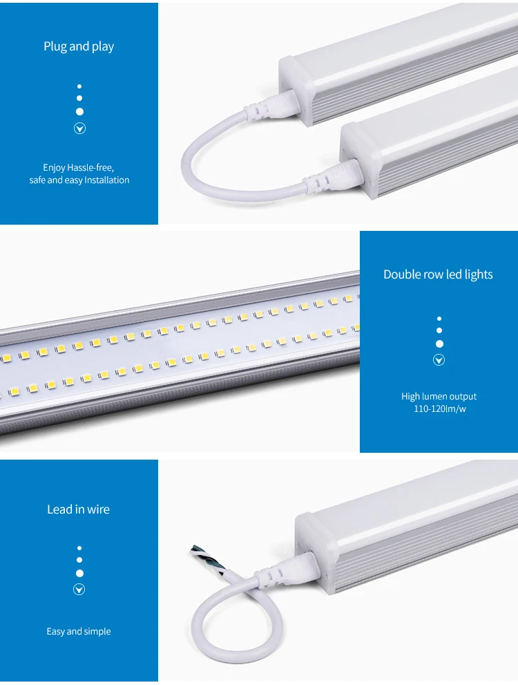 Cct Adjustable Barrina Led Batten Light 2Ft, T5 1100Lm 10W 6500K Smooth ...