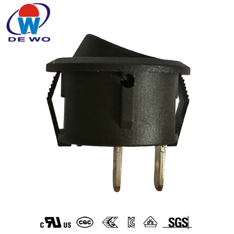 DEWO Rocker Switch 10A 125VAC - UL Approved for Refrigerators