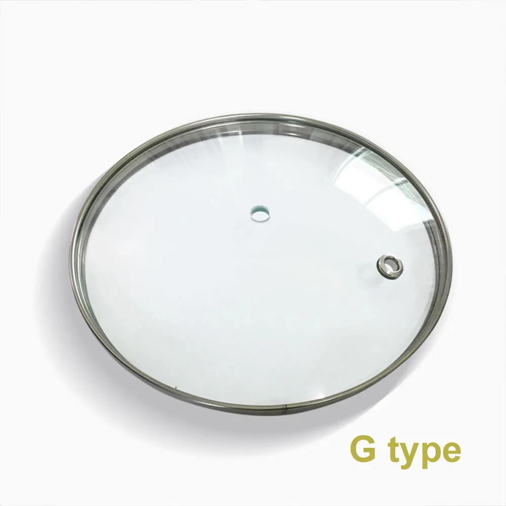 Wholesale Sus304 Rim G Type Glass Lid Tempered Glass Pot Lid For ...