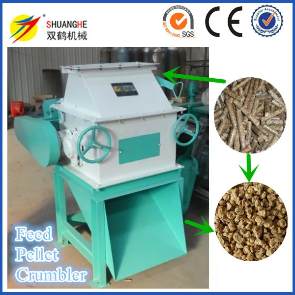 Double Roller Feed Pellet Crumble Machine Chicken Crusher - Buy Double ...
