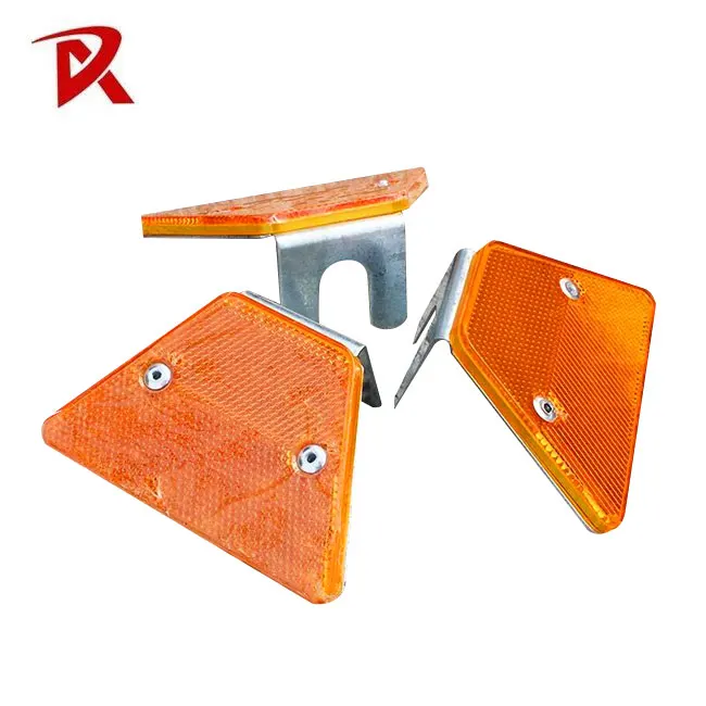 Reflective Traffic Sign Trapezoid Delineator Solar Power Flashing ...