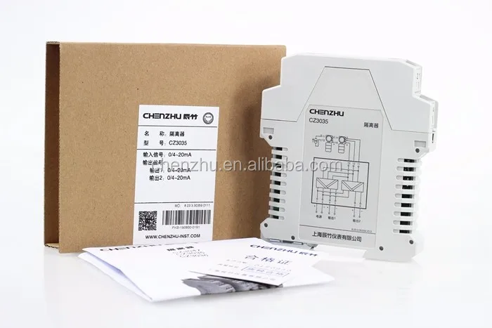 Cz3035 4-20ma Signal Conditioner Analog Input Signal Isolator Signal Converter 1 Input 2 Outputs ...