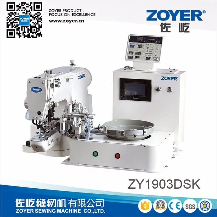 ZY1903DSK - Automatic Button Feeder and Attacher Machine