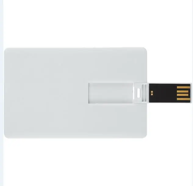 Plastic Blank Business Card USB Stick - 2GB to 32GB