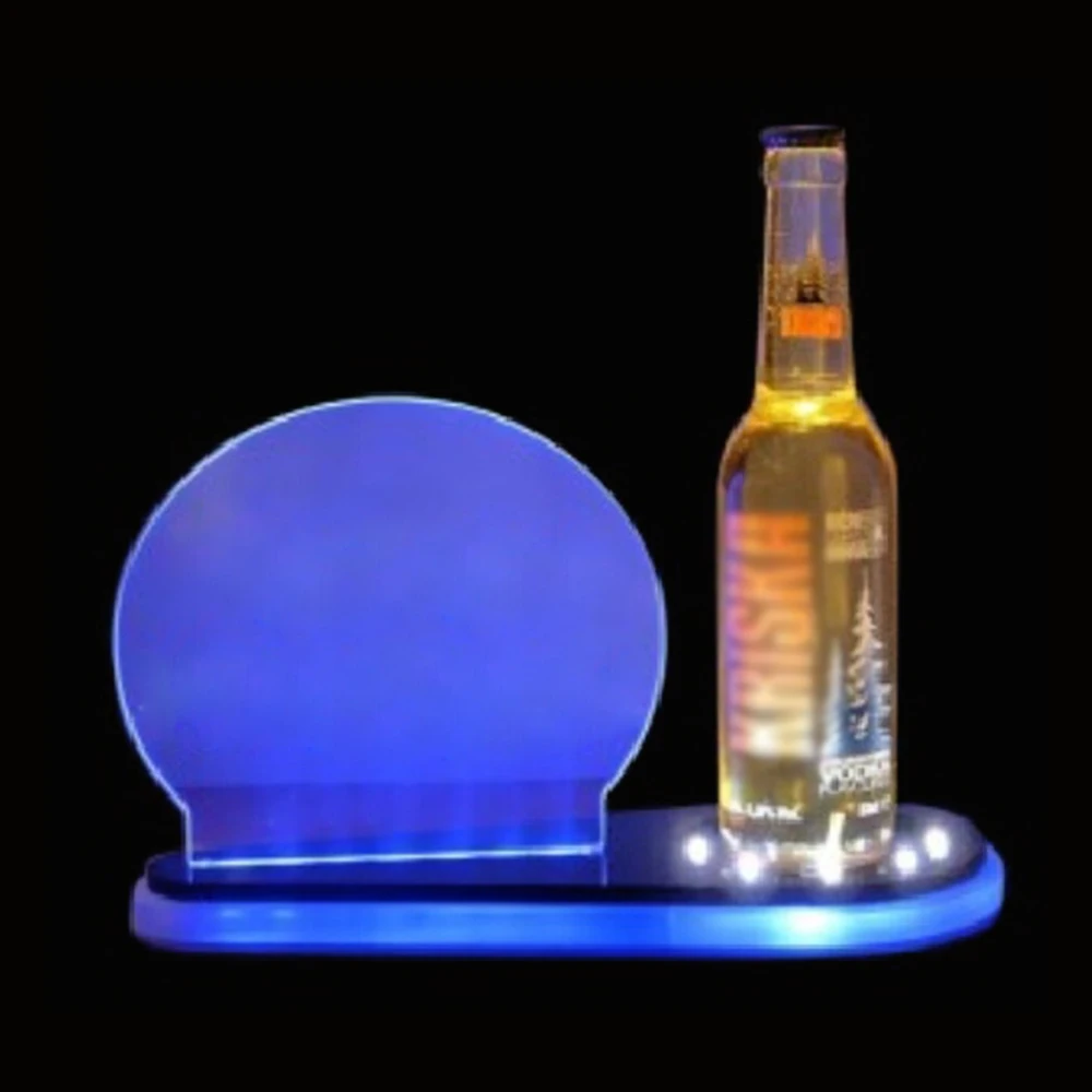 Custom LED Light Bottle Holder Bar Shelf - Lincond Display Stand