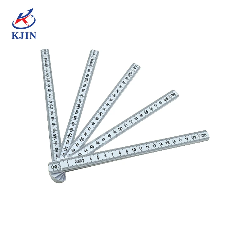 Promotional 50cm 1m 2m 10 Folding Plastic Ruler Custom Logo Adjustable ...