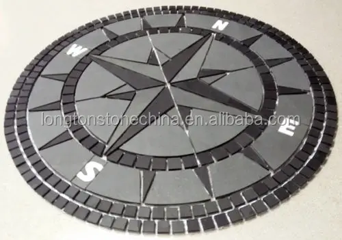 Alibaba.com: Compass Rose Design Mosaic Tile Customized Medallion ...