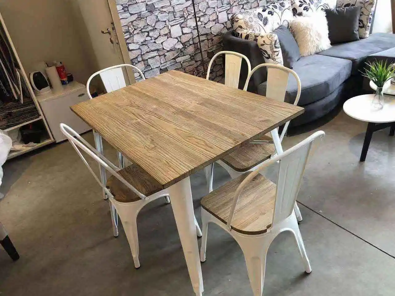 8 Seat Rotating Modern Round Wooden Dining Table And Chair Set 8 Seater ...