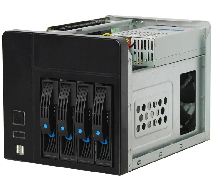 NAS Server Icon - Network Storage with Motherboard & Power Supply