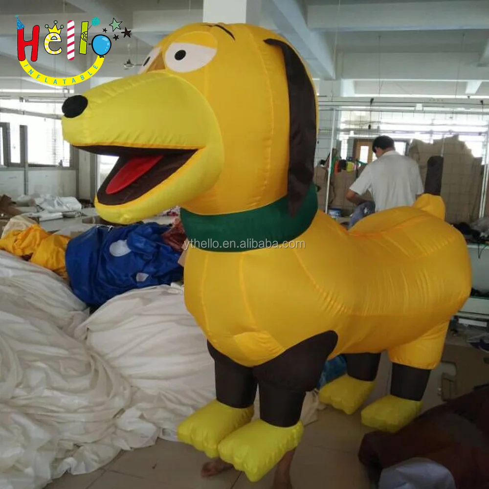 Cool Giant Yellow Inflatable Dog Inflatable Mascot Animal For ...