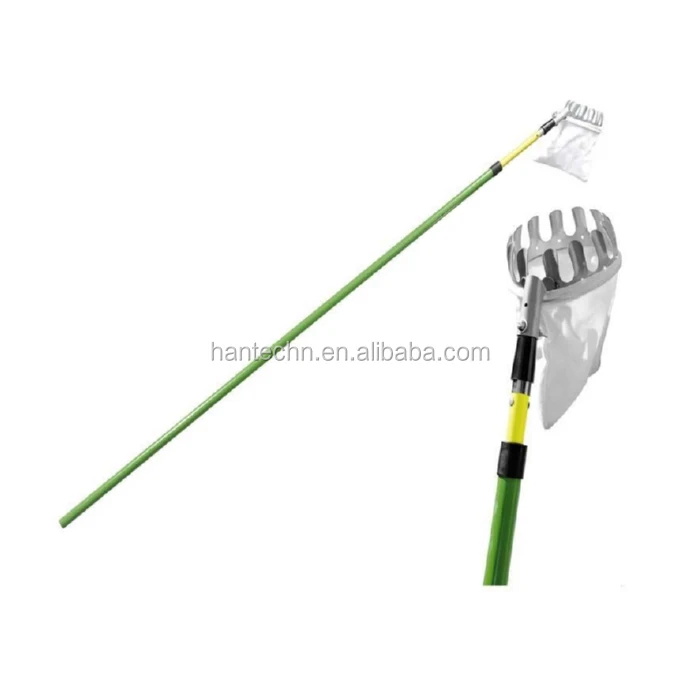 Telescopic Garden Round Metal Fruit Picker Harvest Basket Long Handle ...