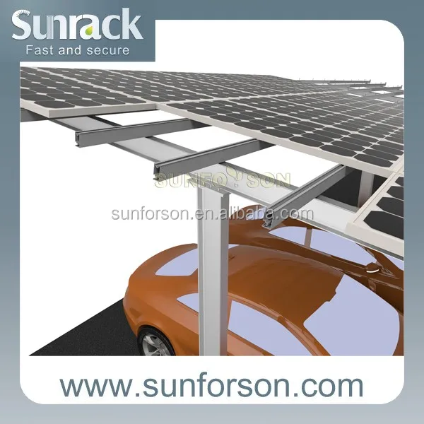 Cantilever Steel Waterproof Aluminum Car Solar Panel Mounting Structure ...