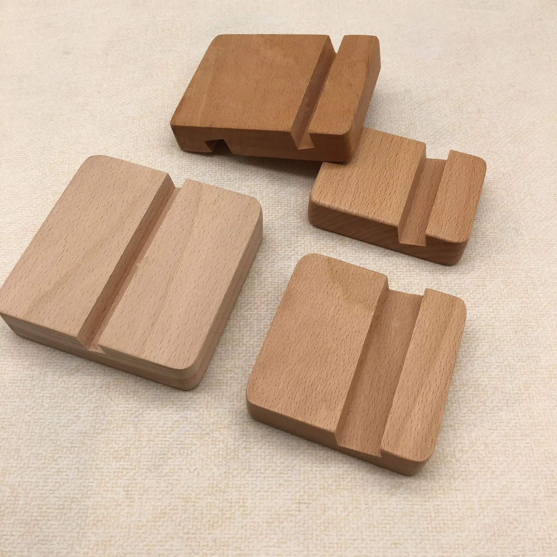 Wooden Card Base Desk Business Card Display Stand Wooden Card Holder ...