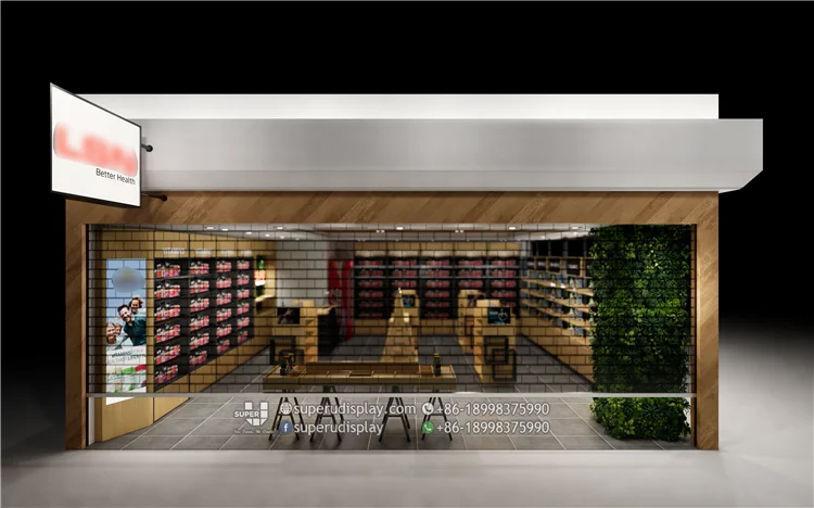 Customized Health Display Shelves for Modern Health Food Shops