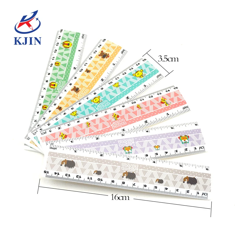 Factory Custom Print logo Plastic Rulers 15 20 30 cm Promotional ...