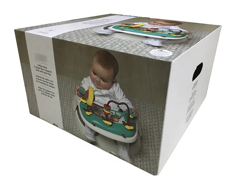 Custom Foldable Baby chair packaging durable corrugated color box ...