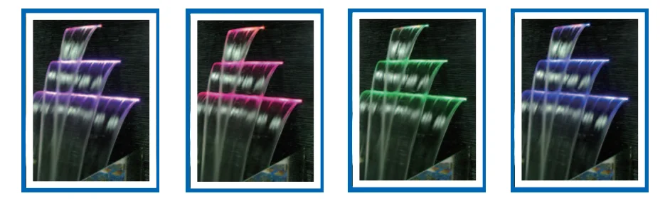 Swimming Pool Acrylic Waterfall Spa Water Blade Water Curtain Led Sheer ...