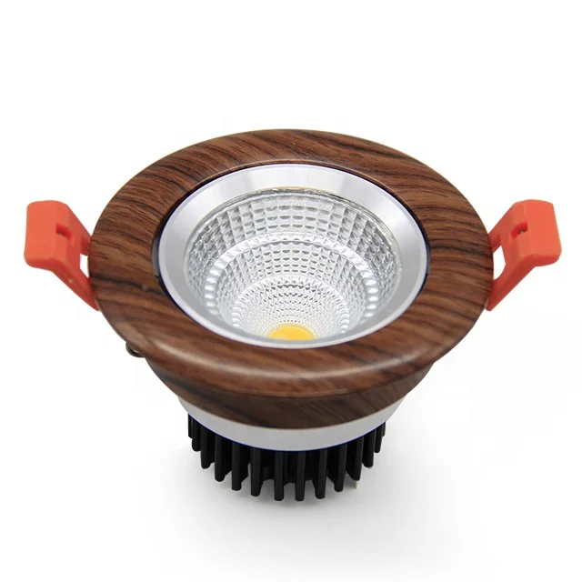 Factory price round led module downlight indoor lighting wooden ...