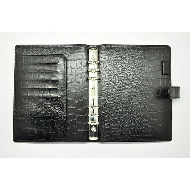 Executive Folder - B5 A5 Size File with Croco Grain PU Leather