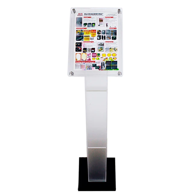 A4 A3 Acrylic Floor Stand Display - Perfect for Hotels & Shops
