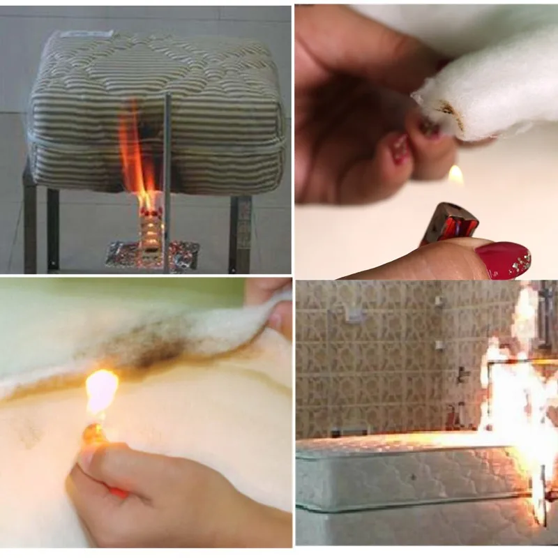 Nonwoven Filling Cfr 1633 Fire Barrier Fiber/ Fr Viscose Felt Wadding ...