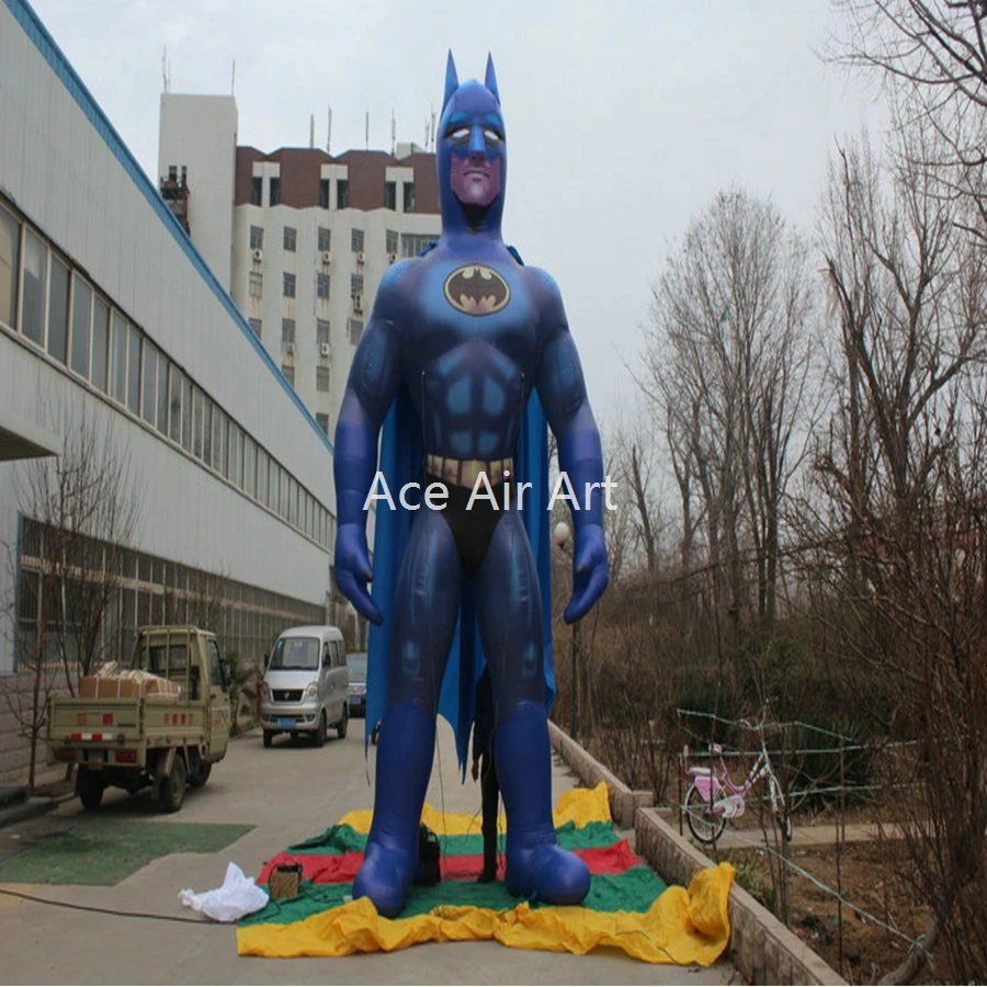 Superman & Batman Giant Blue Inflatable Balloon for Outdoor Usage ...
