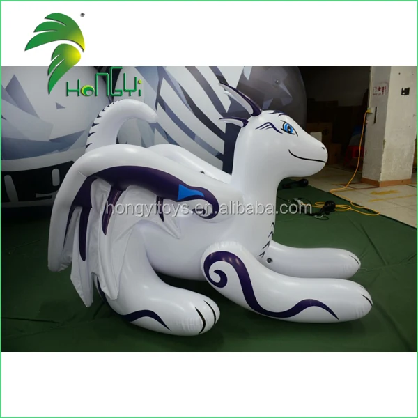 Hongyi White Inflatable Snow Dragon Cartoon Type Animal Toy For Sale ...