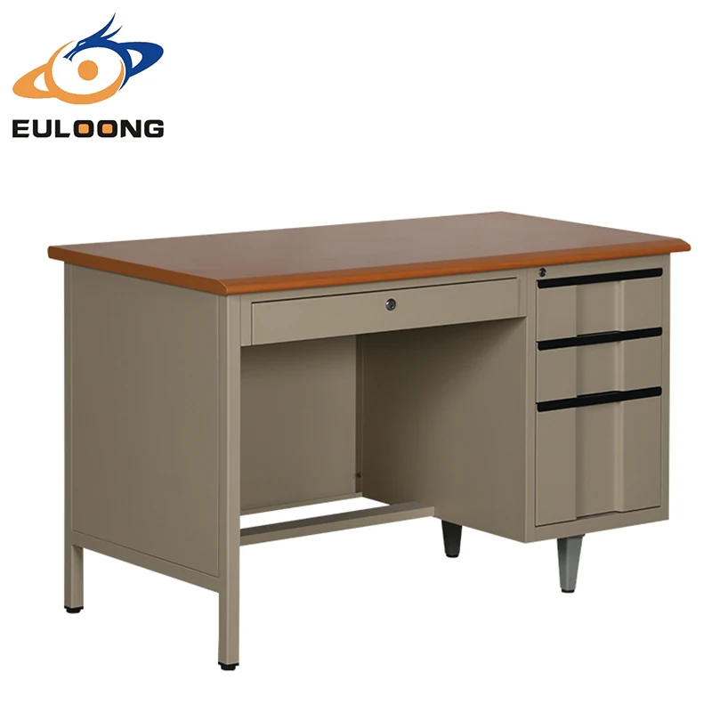 Modern Latest Design Steel Computer Desk And Chair Metal Office Table ...