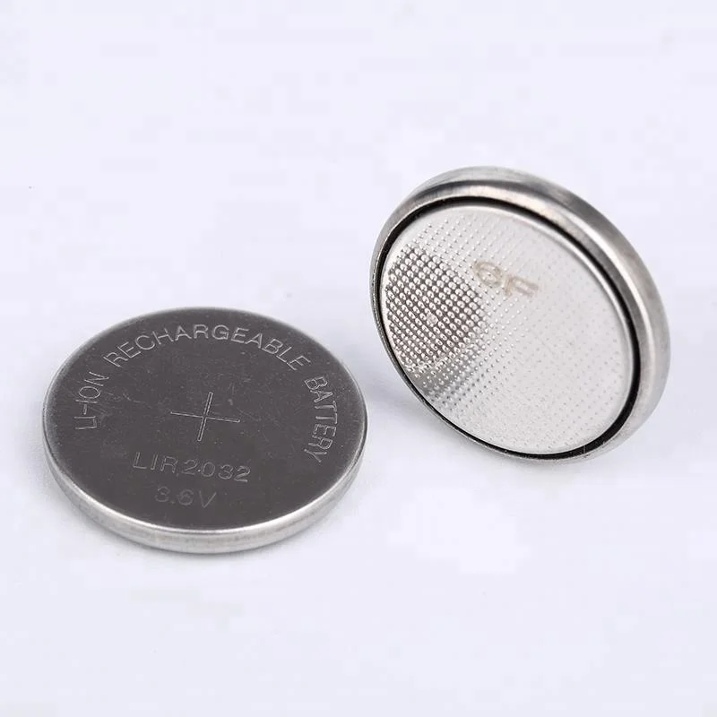 3.6V Rechargeable LIR2032 Battery - 45mah, 3-Year Validity