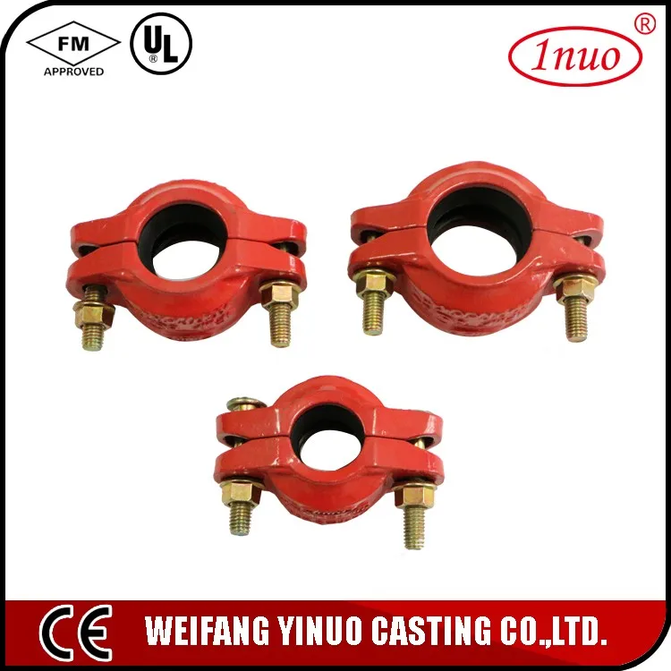 Ductile Iron Grooved Coupling Grooved Fittings Casting Factory Rigid ...