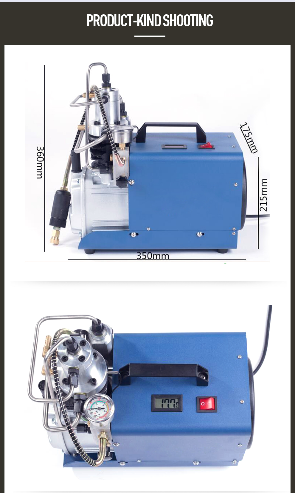 4500psi Electric Air Compressor DC PCP Compressor Portable