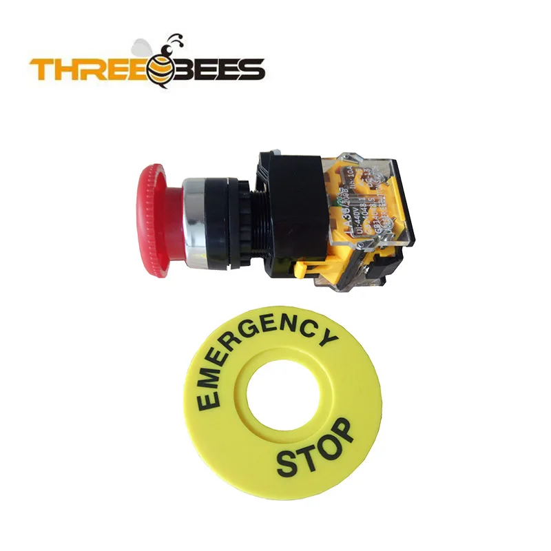 Waterproof Emergency Stop Plastic Push Button Switch - Buy Emergency ...