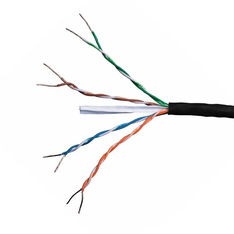 Rj45 Bare Copper Conductor Cable Retractable Ethernet Cord 250mhz Pvc ...