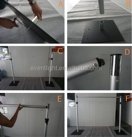 Wholesale Aluminum Frame Backdrop Stand Heavy Duty Adjustable Upright ...