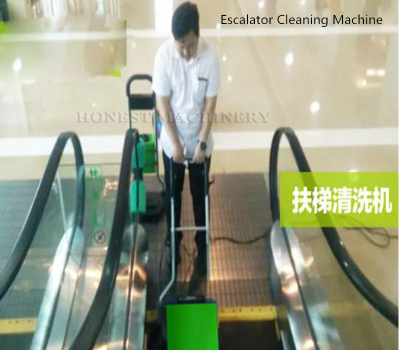 High Automation Electric Escalator Cleaner / Escalator Handrail ...