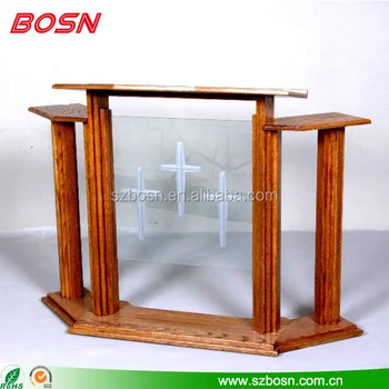 Kirchen Kanzel Entwirft Hochwertiges Holz Pult Plexiglas Podium - Buy ...