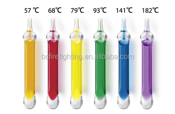 Thermo Bulb Automatic Fire Sprinkler System Glass Bulbs Red 68 Degree