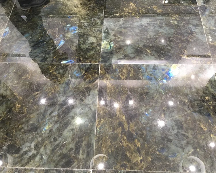 Natural Stone Polished Translucent Labradorite Blue Granite Flooring ...