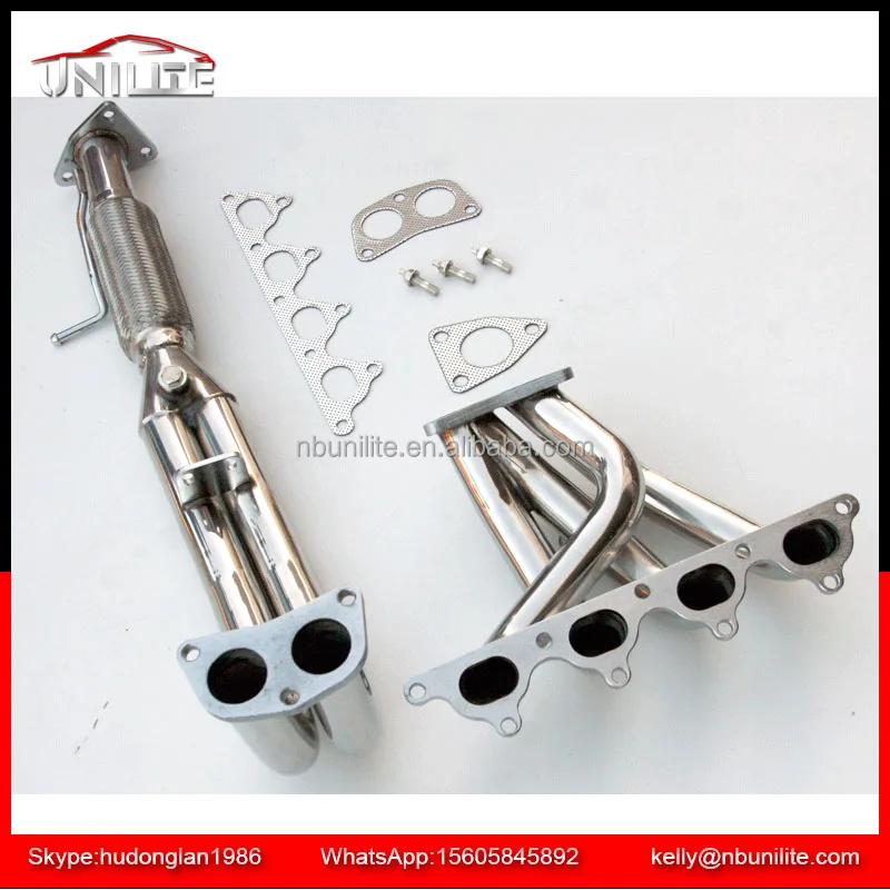 De Acero Inoxidable De 4-1 Header Escape/colector Para 90-93 Honda ...