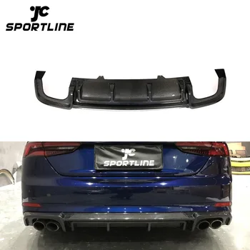 S5 Carbon Fiber Rear Bumper Diffuser Lip For Audi S5 B9 A5 Sline 2017 ...