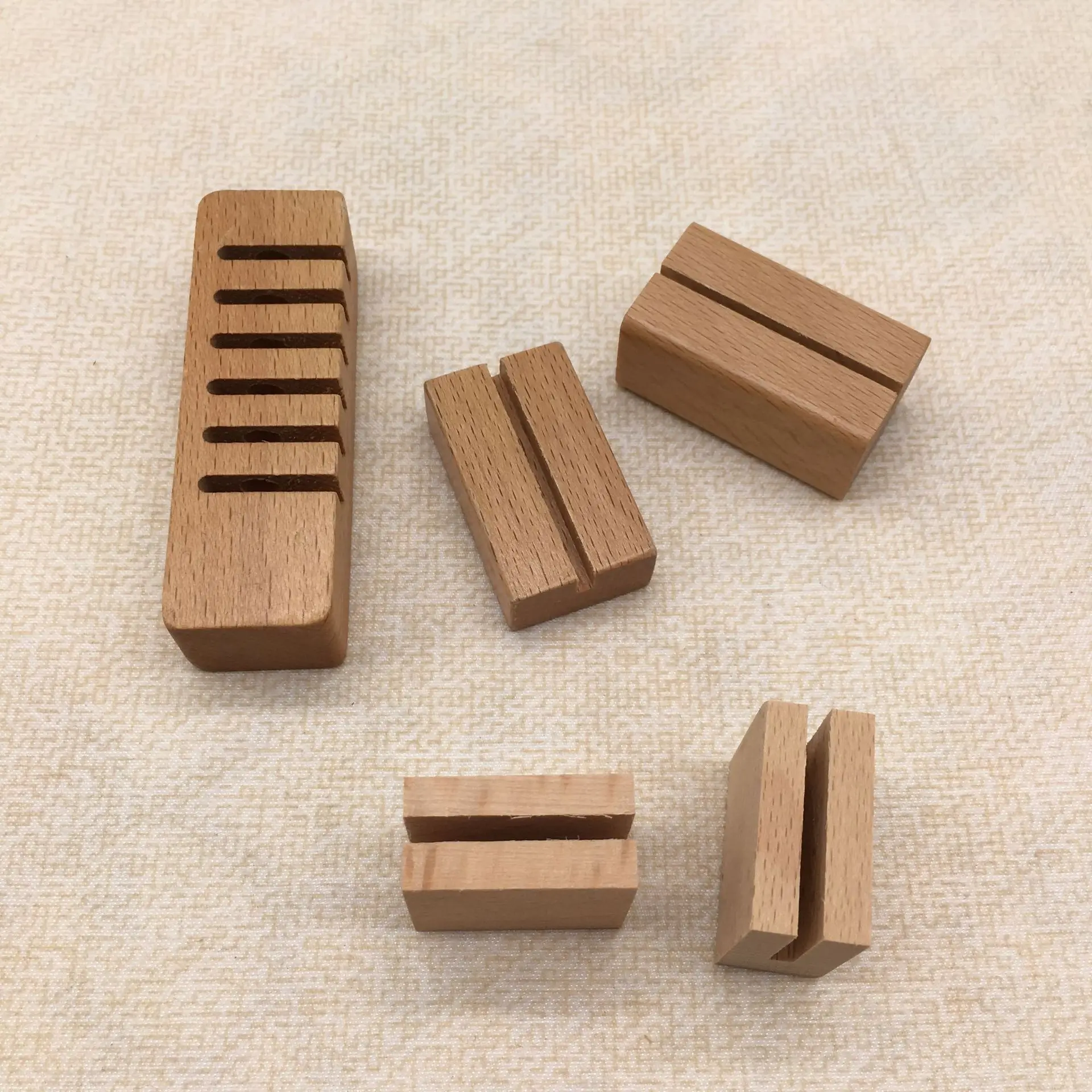 Wooden Card Stand - Elegant Display for Business Cards