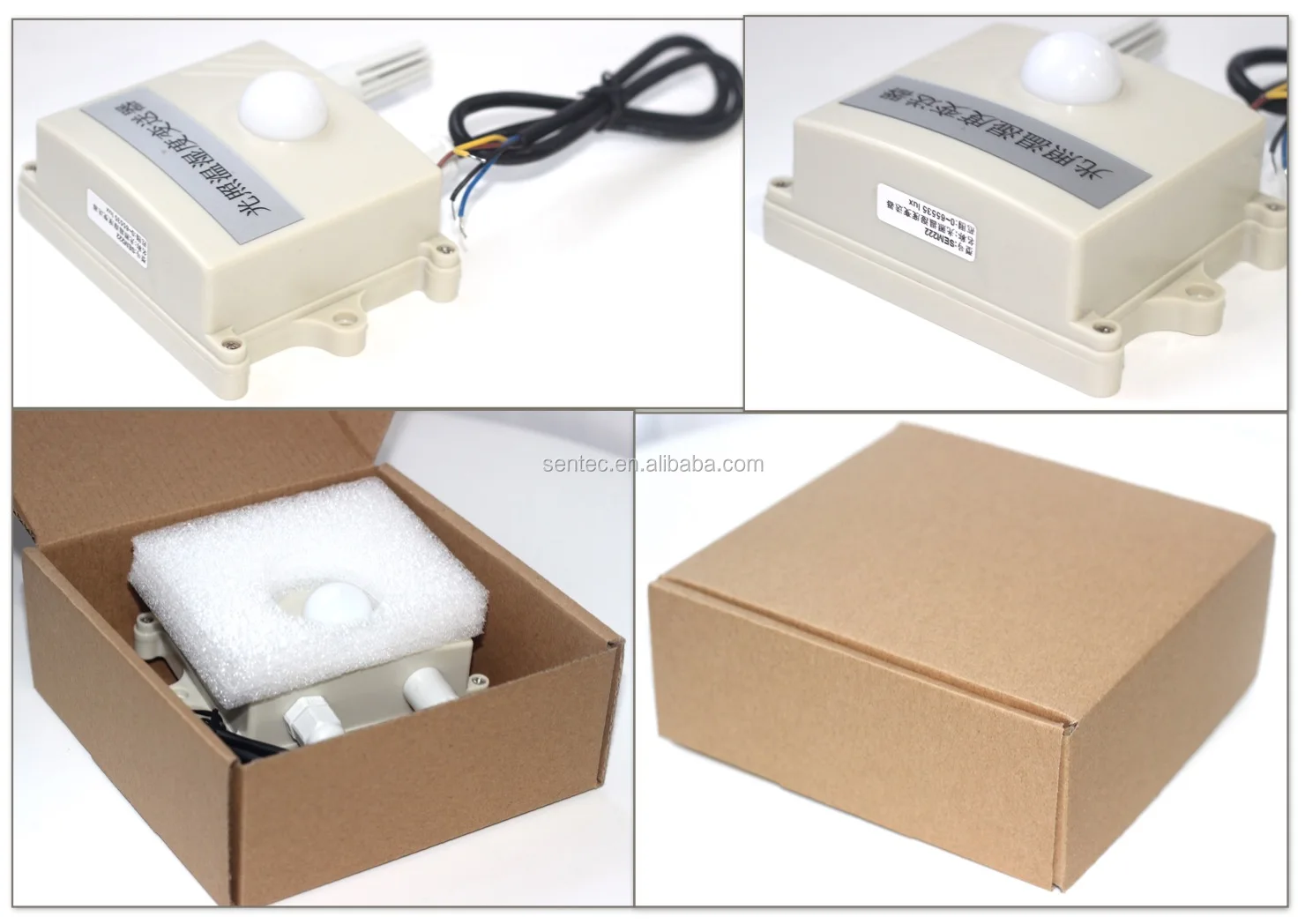 Rs485 4-20ma Solar Light Sensor Outdoor Waterproof Illumination Sensor ...