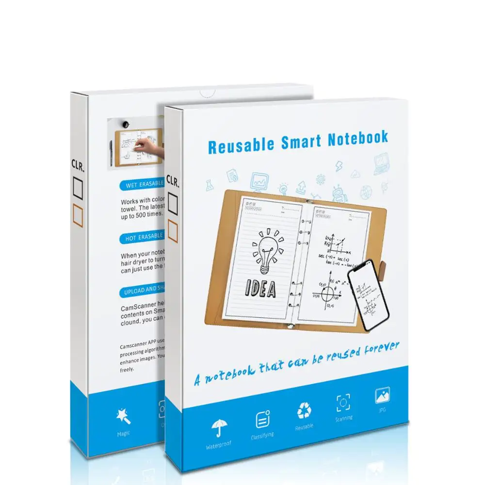 Newyes Logo Printing A5 Business Smart Book Loose Leaf Rewritable ...