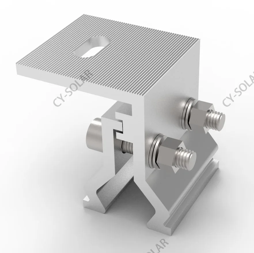 Aluminum Frame Solar Mounting Clamp For Standing Seam Metal Roof ...