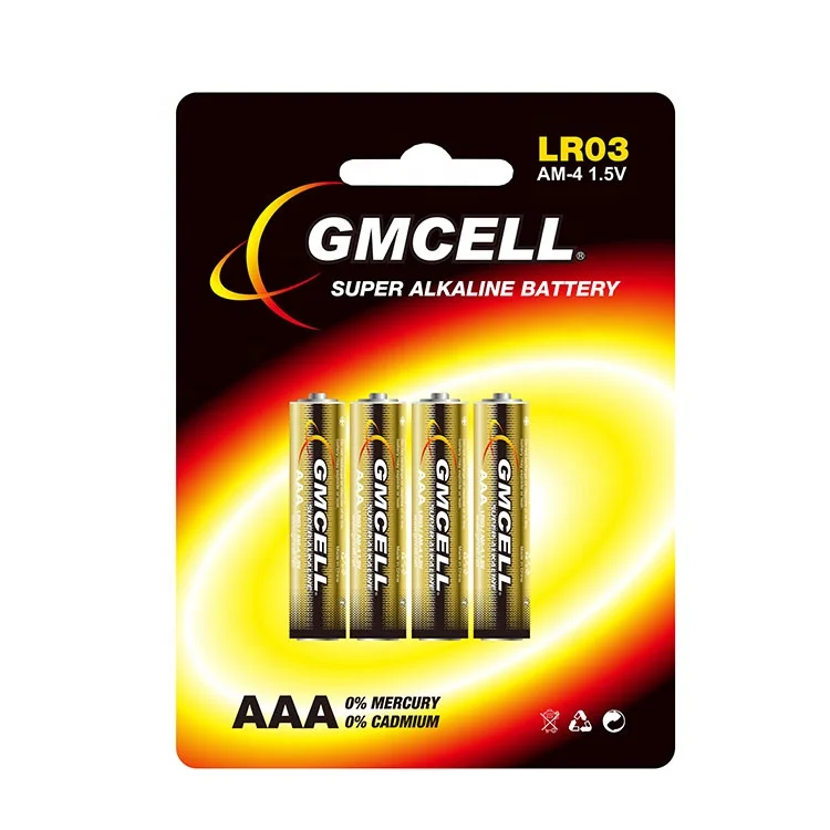Oem Cheap Price Aaa 7 Am4 1.5v Dry Cell Primary Battery Alkaline Lr03 ...