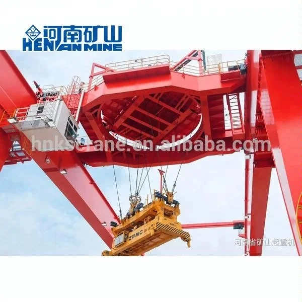 RMG Rail Mounted Gantry Crane Container Type Gantry Frame with Saddles ...