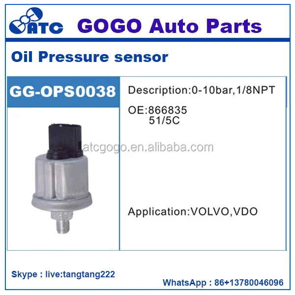 机油压力传感器VOLVO，VDO OEM 866835 51/5C 0-10bar，1/8NPT| Alibaba.com