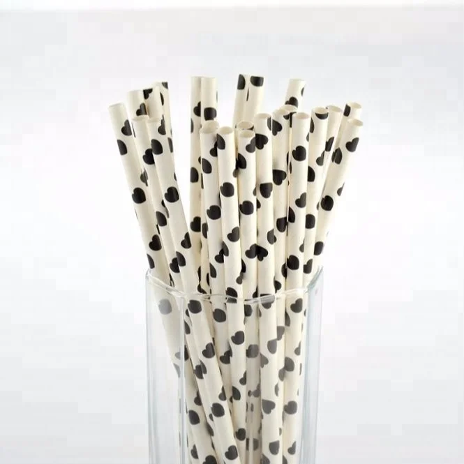 Biodegradable Bubble Milk Tea Paper Straws Kraft Drinking Straw Paper ...